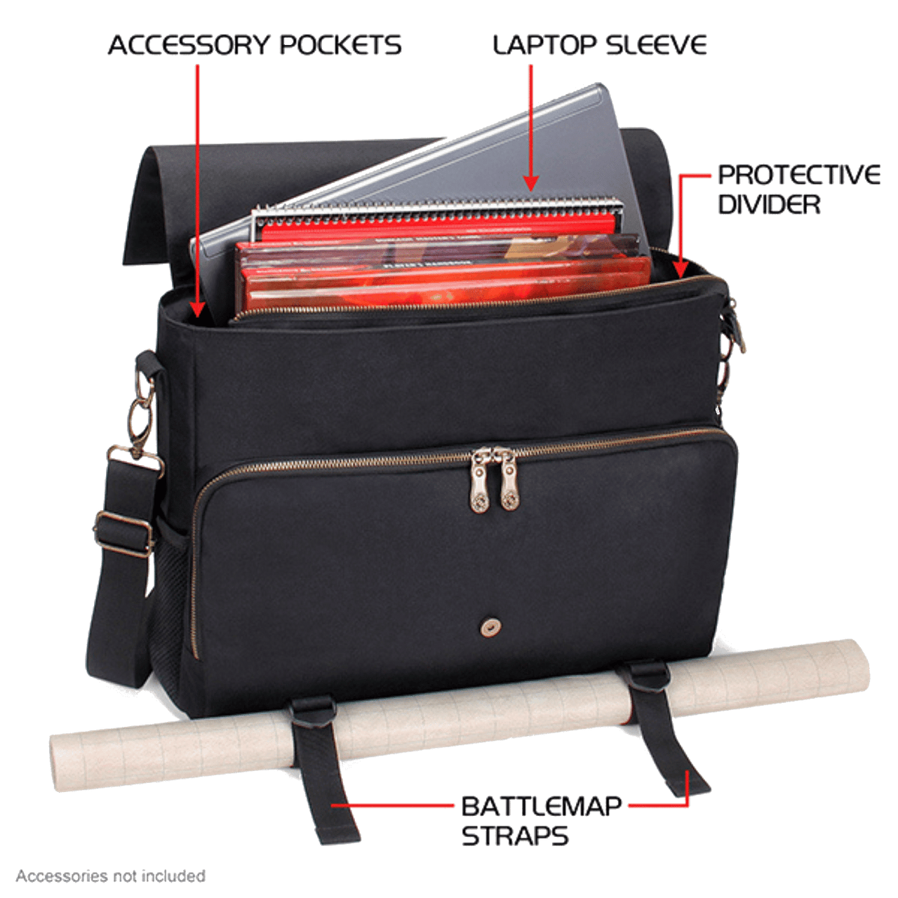 ENHANCE Tabletop: RPG Essentials Bag - Tabletop Series (Black) - Game Nerdz