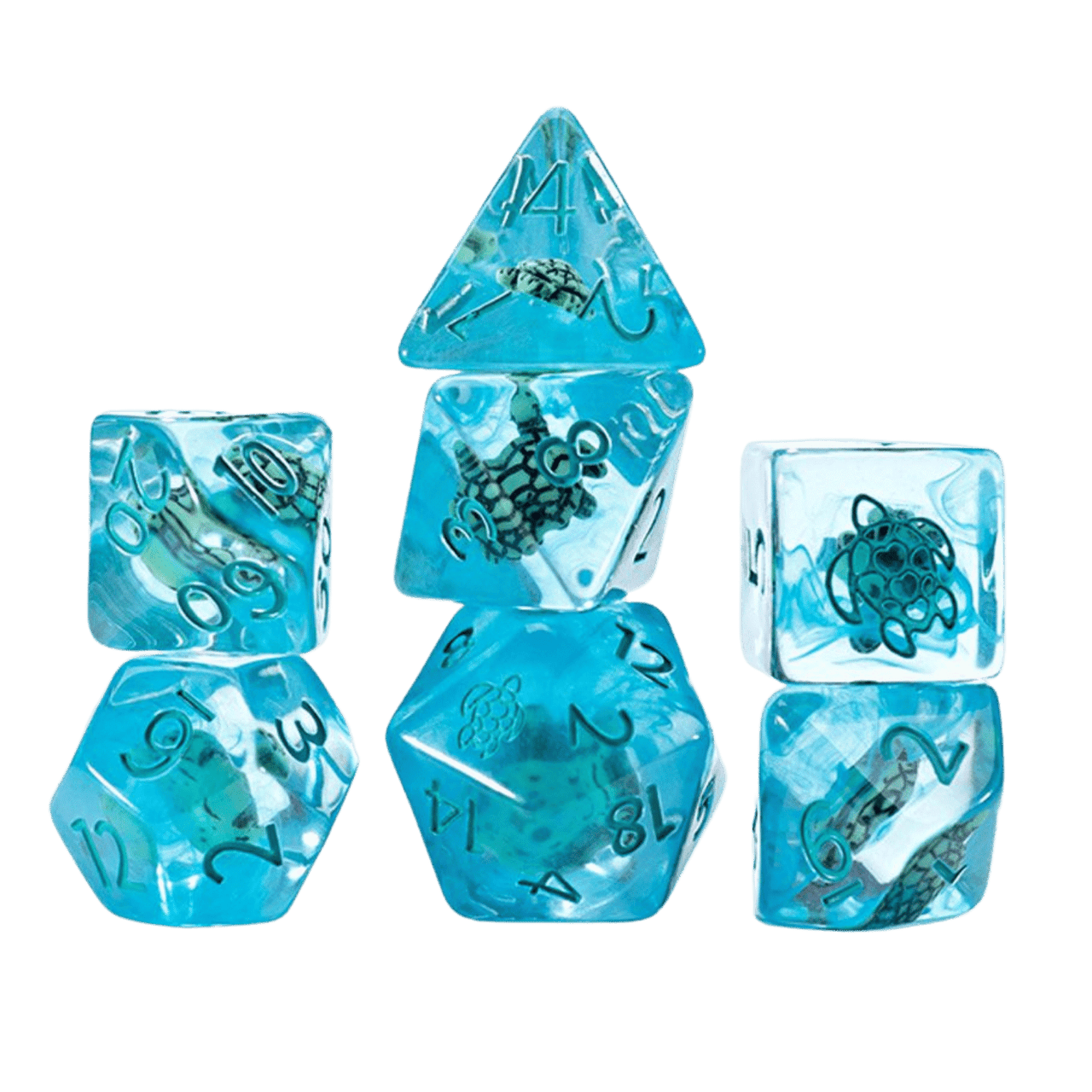 Inclusion Dice: Sea Turtle (7ct) - Game Nerdz
