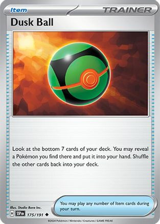 Dusk Ball 175 - SV08 Surging Sparks Reverse Holofoil - Game Nerdz