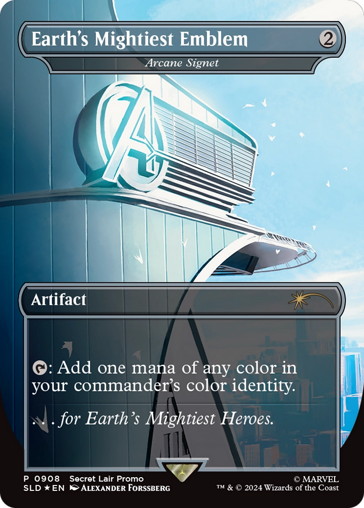 Arcane Signet (SLD-908) - Secret Lair Drop / Earth's Mightiest Emblem ...