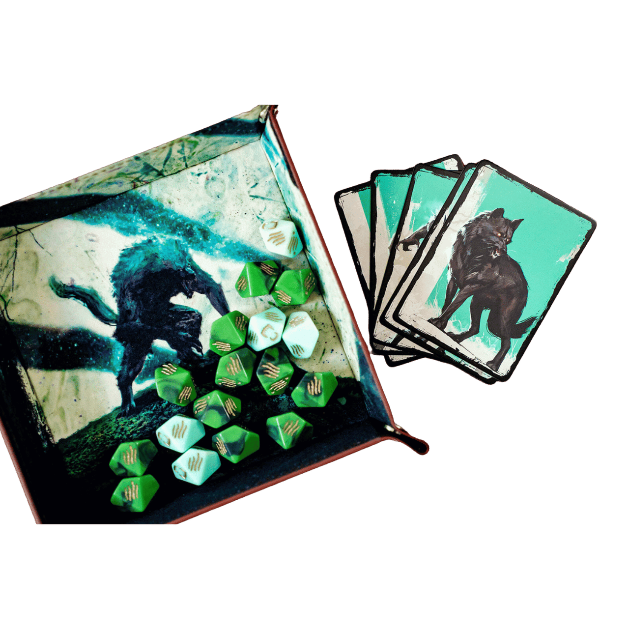 Werewolf The Apocalypse Rpg 5e Lunas Fury Limited Dice And Tray