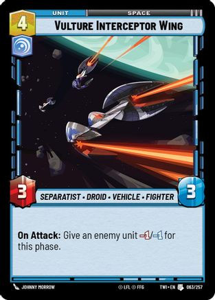 Vulture Interceptor Wing (063/257) - Twilight of the Republic - Game Nerdz
