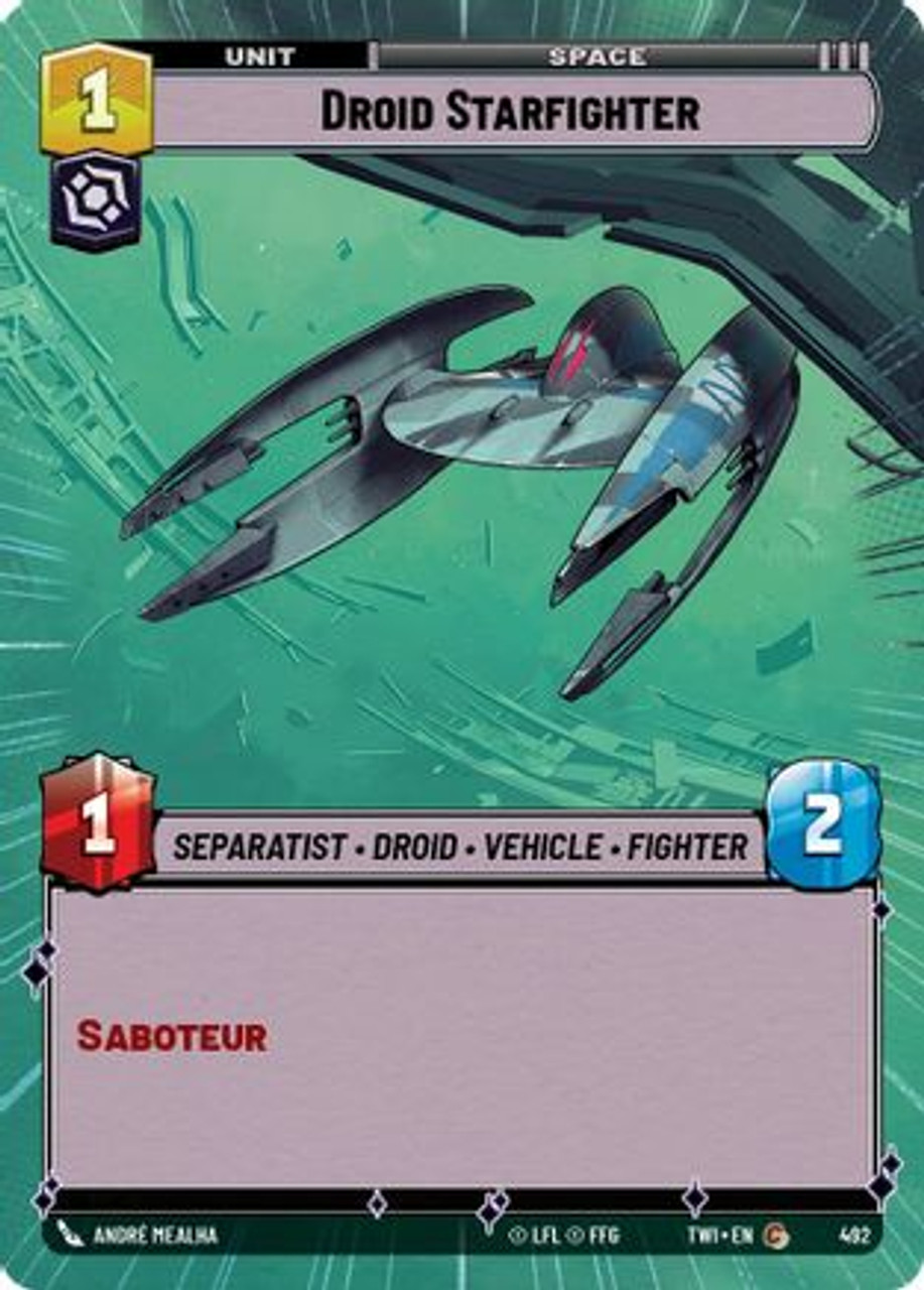 Droid Starfighter Hyperspace 492 Twilight Of The Republic Foil