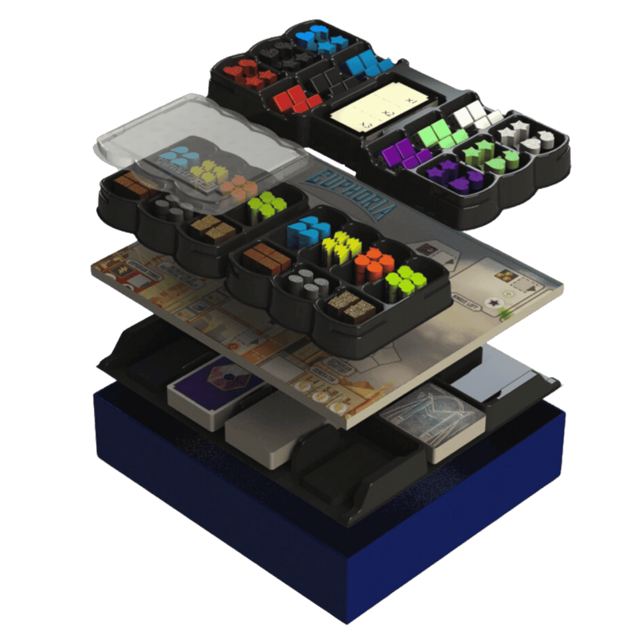 Game Trayz: Euphoria - Black (7pcs) - Game Nerdz