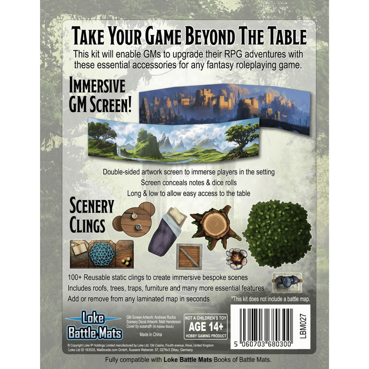 Adventure Upgrade Kit (Immersive Double-sided GM Screen & 100+ Scenery ...