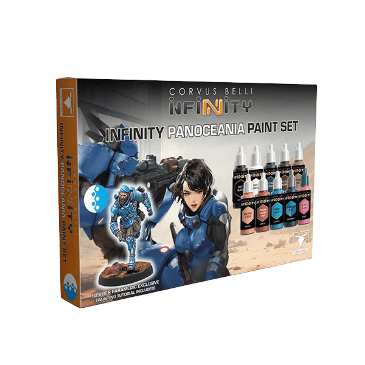 Infinity: PanOceania - Paint Set w/ Exclusive Miniature - Game Nerdz