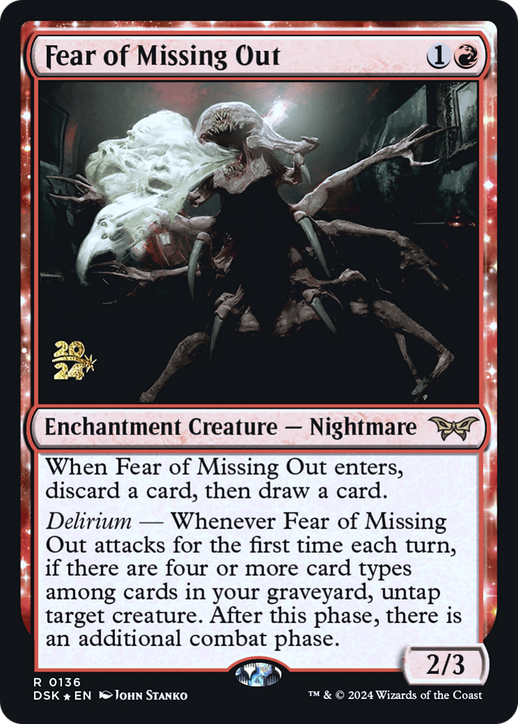Fear of Missing Out (PRE-136S) - Duskmourn: House of Horror Promos ...
