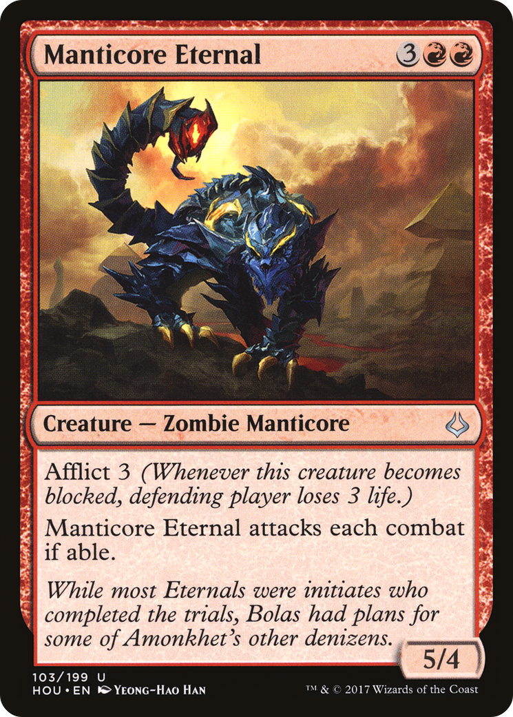 Manticore Eternal (HOU-103) - Hour of Devastation Foil - Game Nerdz