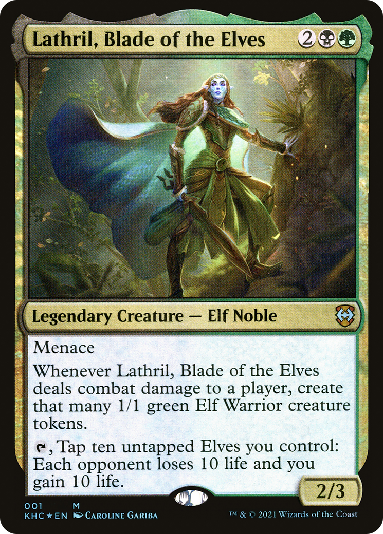 Lathril, Blade of the Elves (KHC-001) - Kaldheim Commander - Game Nerdz