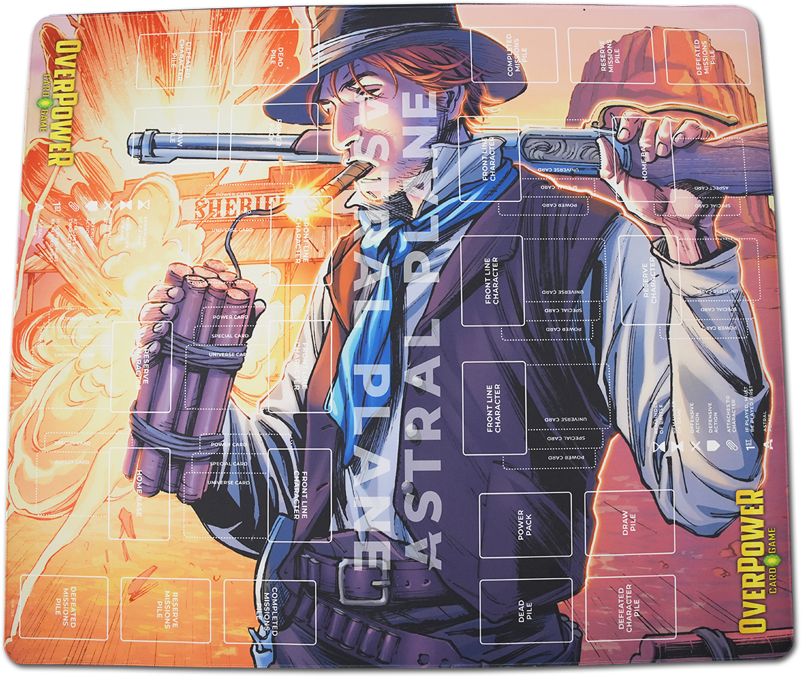 OverPower CCG: Edgar Rice Burroughs and the World Legends - "How to Play" - 2-Player Playmat ...