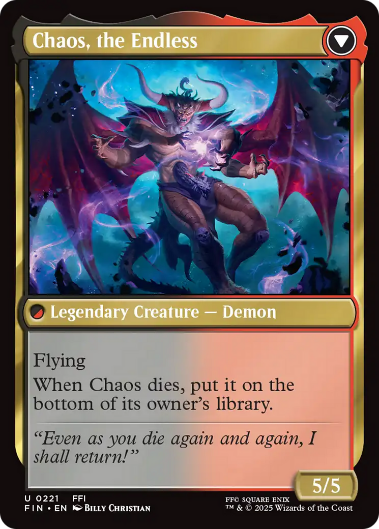 Garland, Knight of Cornelia // Chaos, the Endless (FIN-221) - FINAL ...