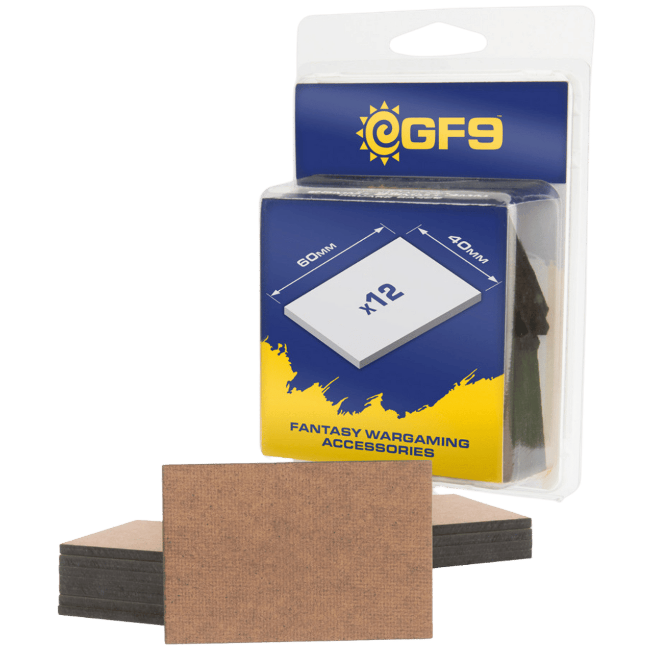 Gale Force 9: Rectangular Bases 40mm x 60mm (12ct) - Game Nerdz
