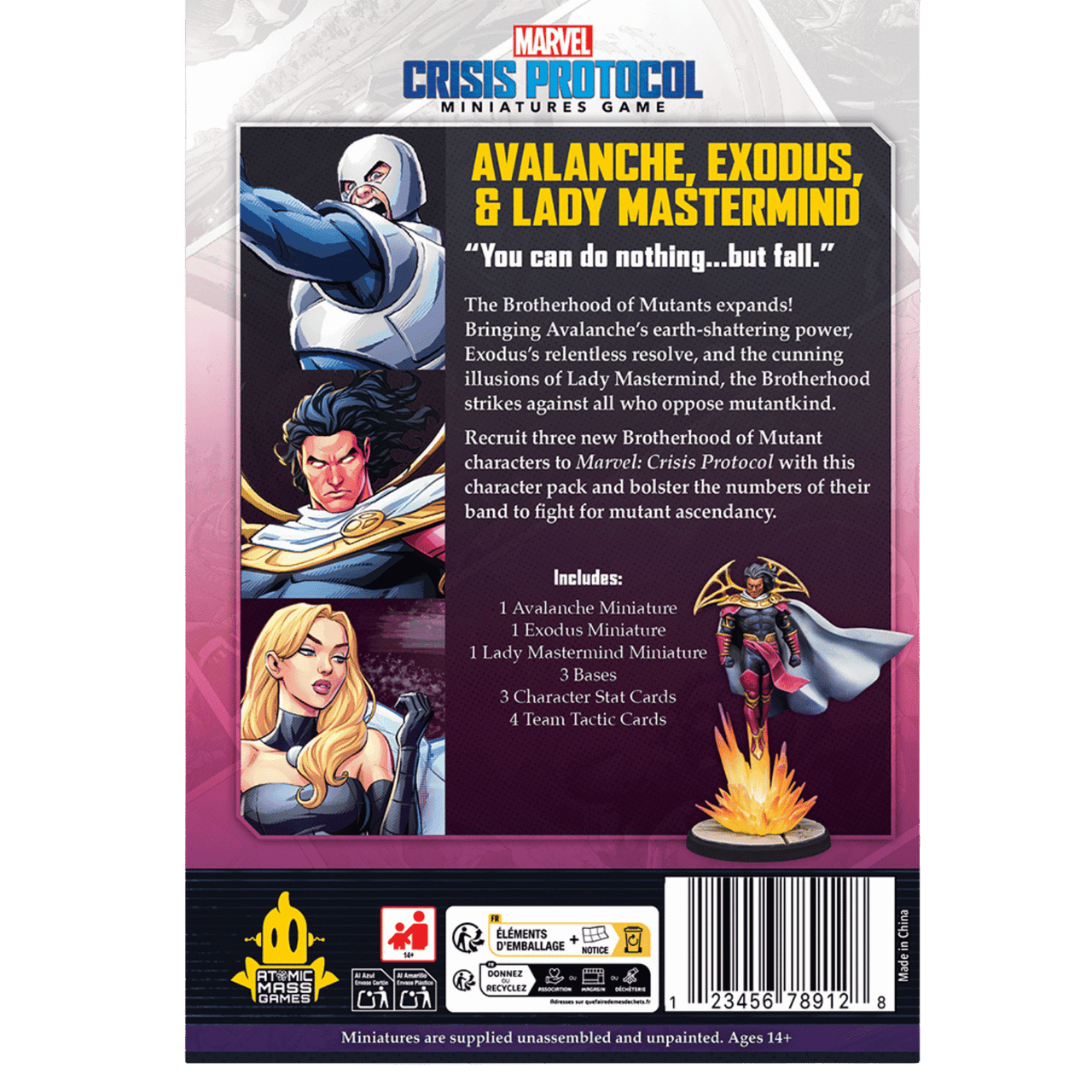 Marvel Crisis Protocol: Avalanche, Exodus & Lady Mastermind - Character ...