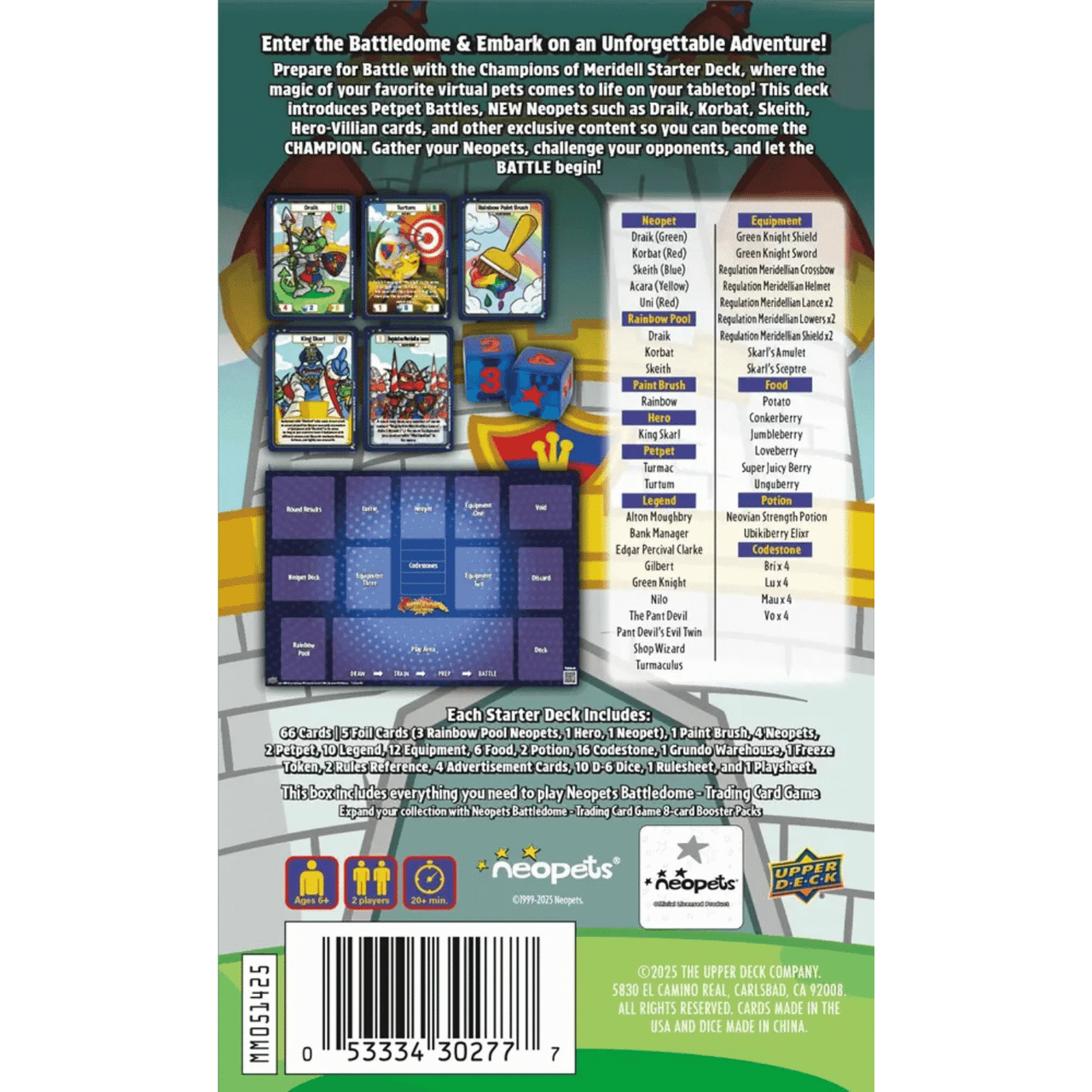 Neopets Battledome TCG: Champions of Meridell - Meridell Starter Deck ...