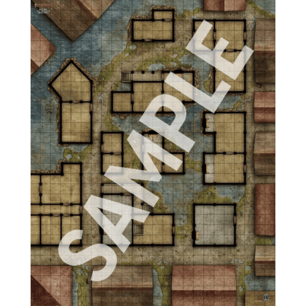 Pathfinder RPG: Flip-Mat - City Districts Multi-Pack - Game Nerdz