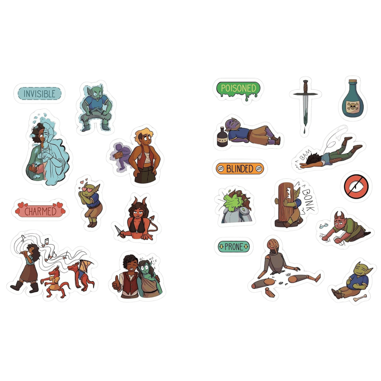 The Dungeonmeister RPG Sticker Book - Game Nerdz