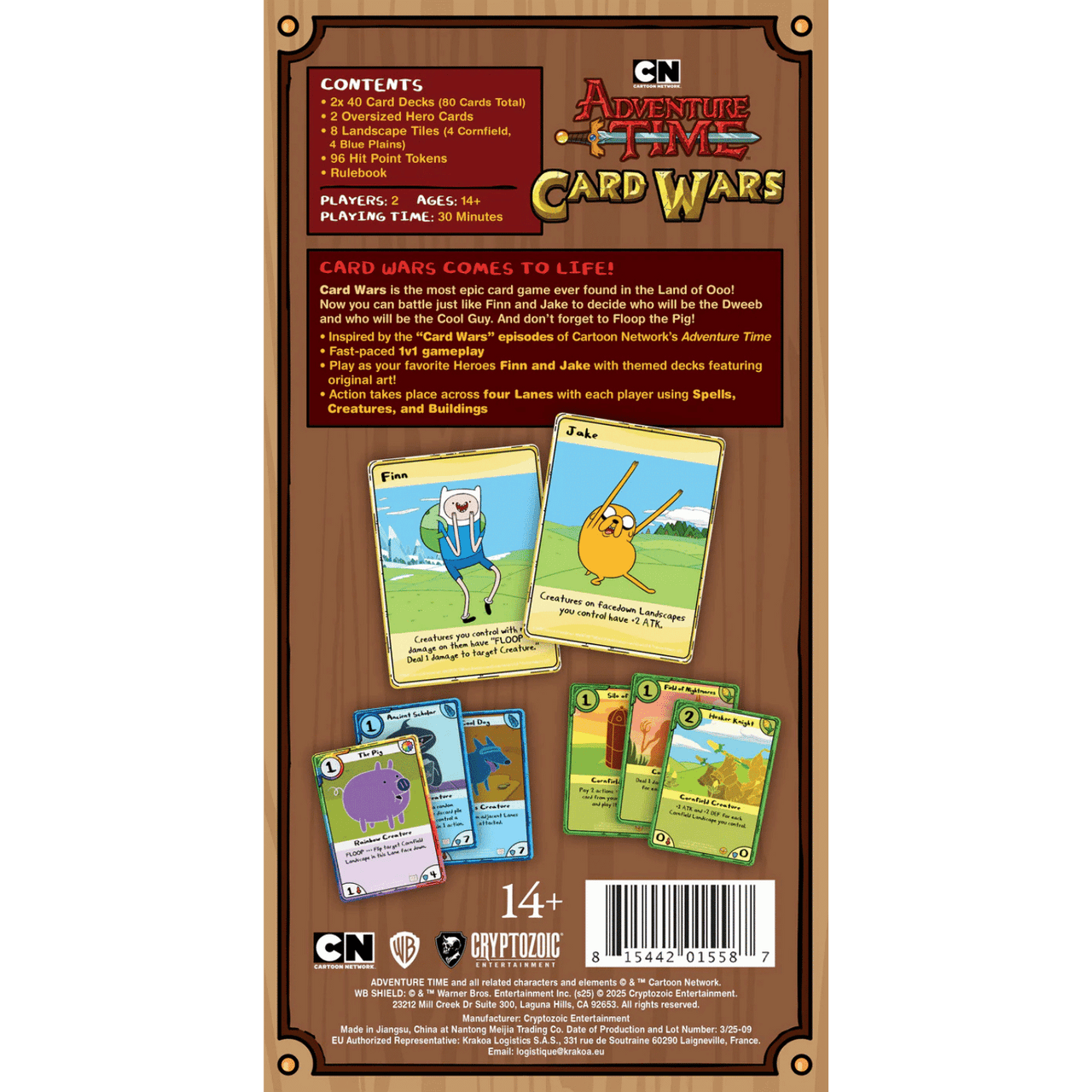 Adventure Time: Card Wars - Finn vs Jake - Collector's Pack - Game Nerdz