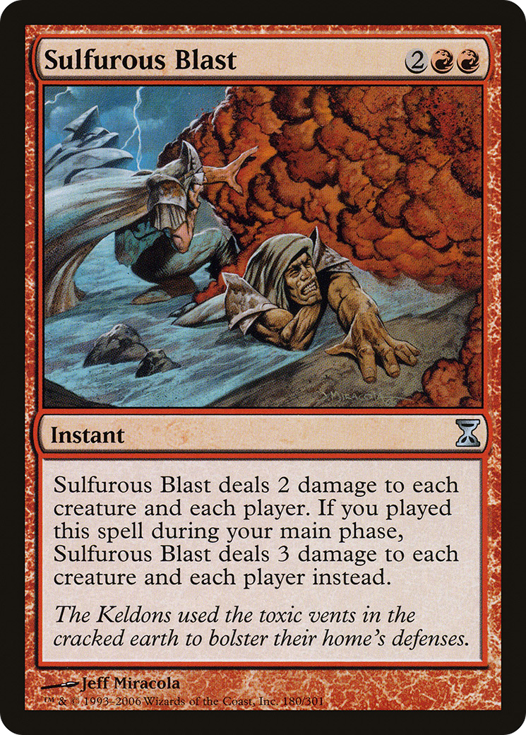 Sulfurous Blast (TSP-180) - Time Spiral Foil - Game Nerdz