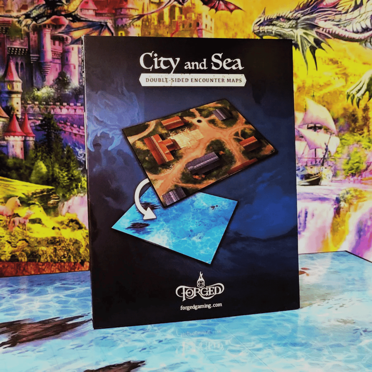 Forged Gaming: Double-Sided Encounter Maps Fantasy Collection - Game Nerdz