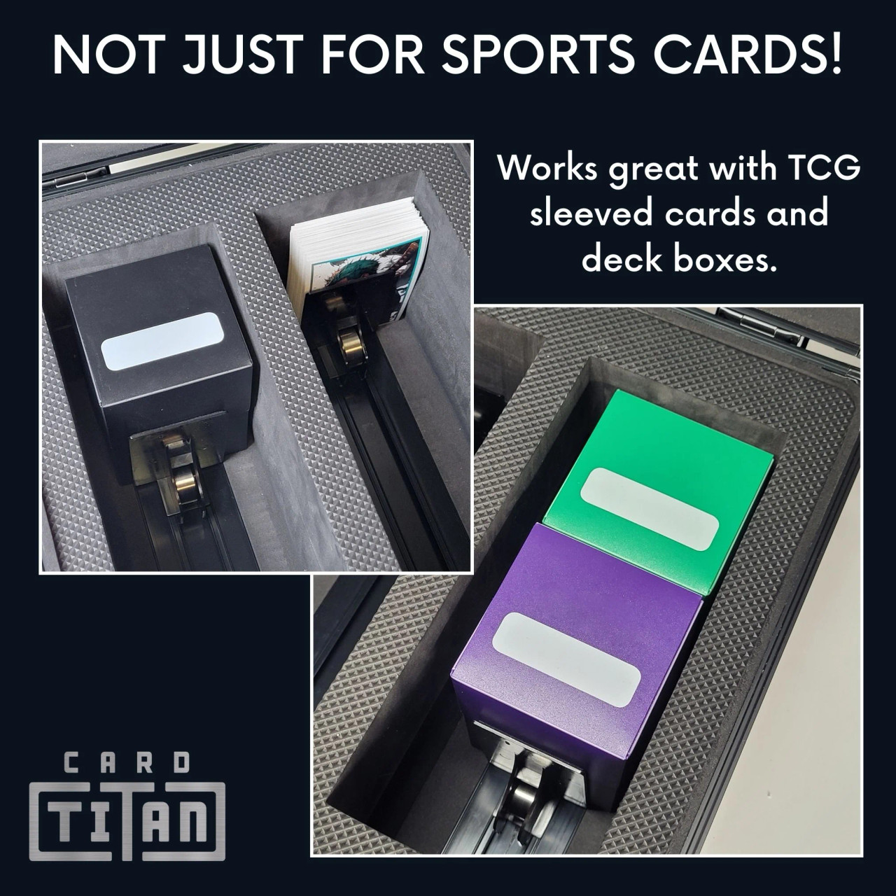 Card Titan: Card Vault Trading Card Storage Box - 3 Row - Game Nerdz