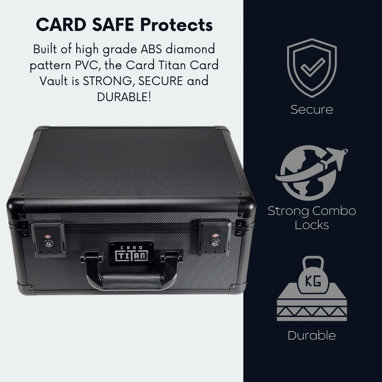 Card Titan: Card Vault Trading Card Storage Box - 3 Row - Game Nerdz