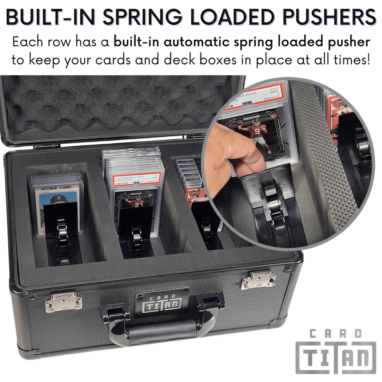 Card Titan: Card Vault Trading Card Storage Box - 3 Row - Game Nerdz