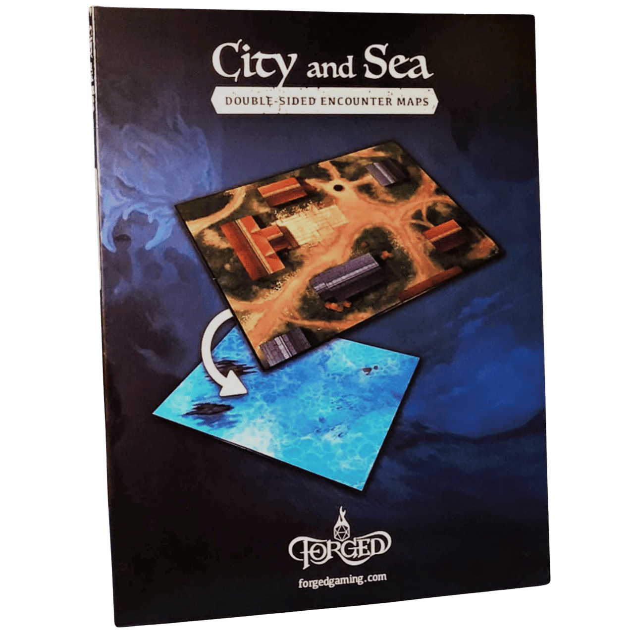 Forged Gaming: Double-Sided Encounter Maps - City and Sea - Game Nerdz