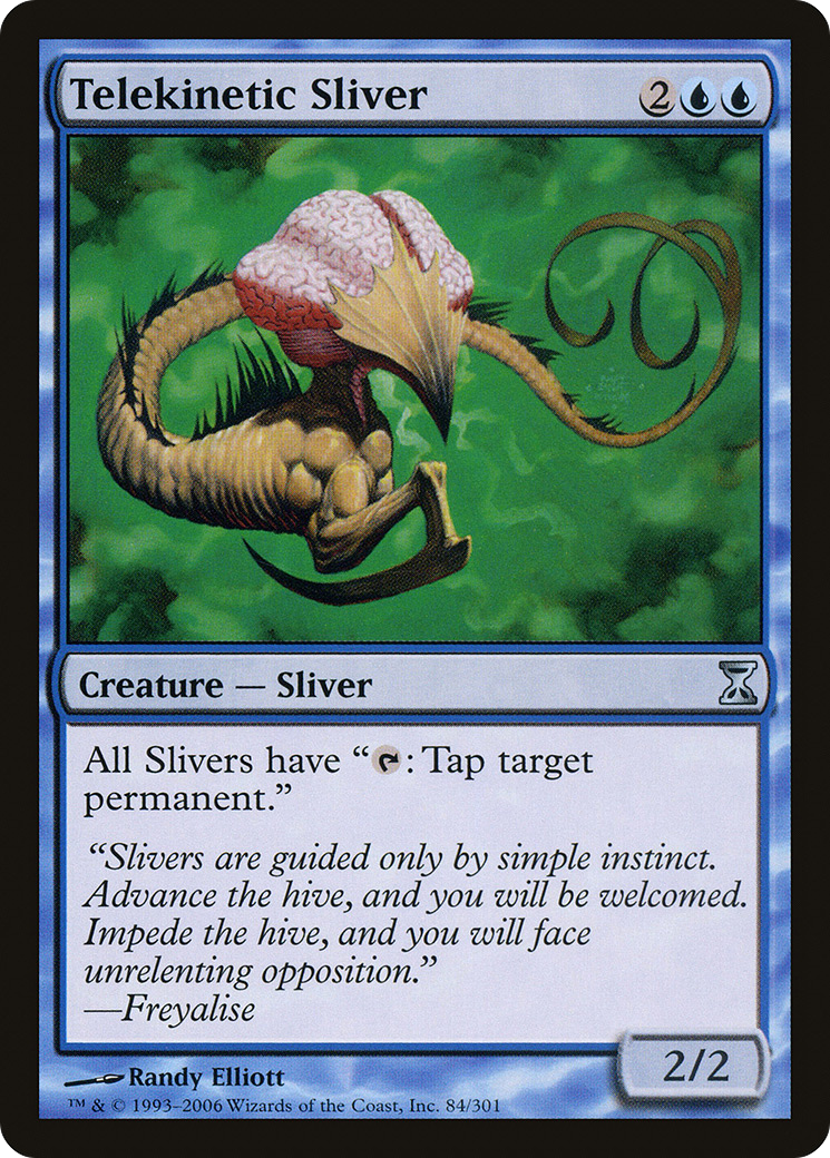 Telekinetic Sliver (TSP-084) - Time Spiral Foil - Game Nerdz