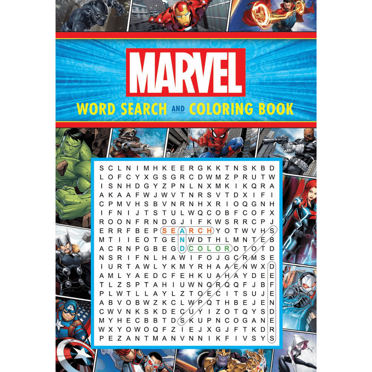Marvel: Word Search and Coloring Book - Game Nerdz