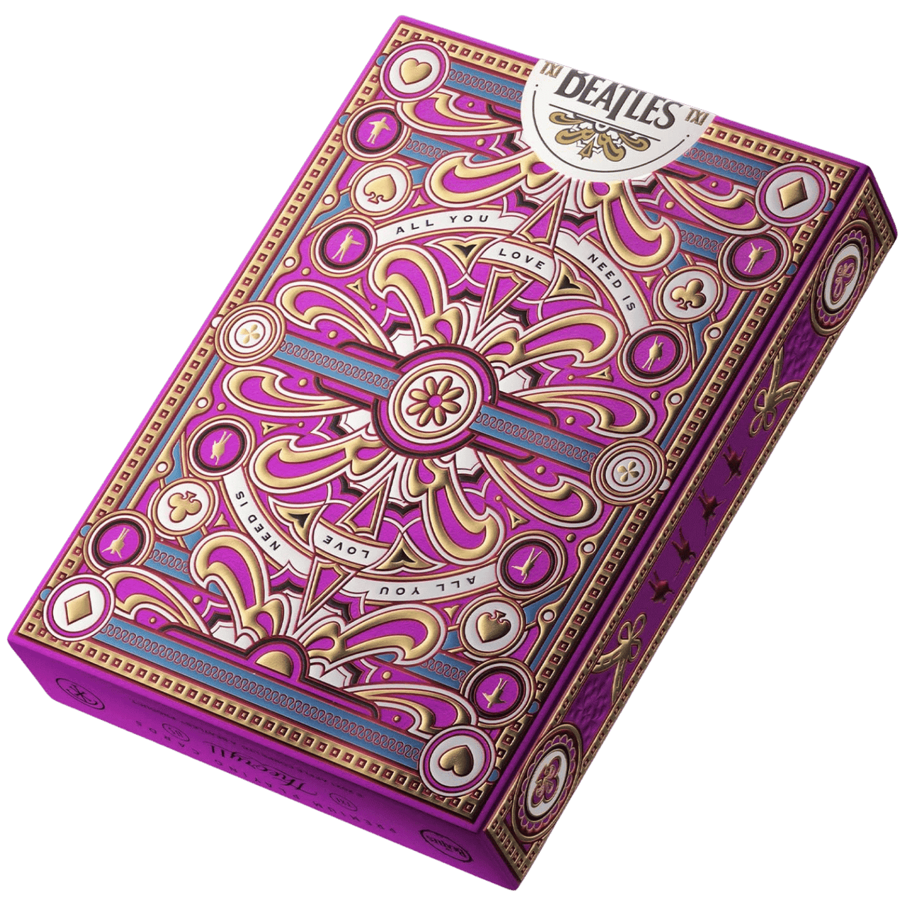 The Beatles Playing Cards (Pink) - Game Nerdz