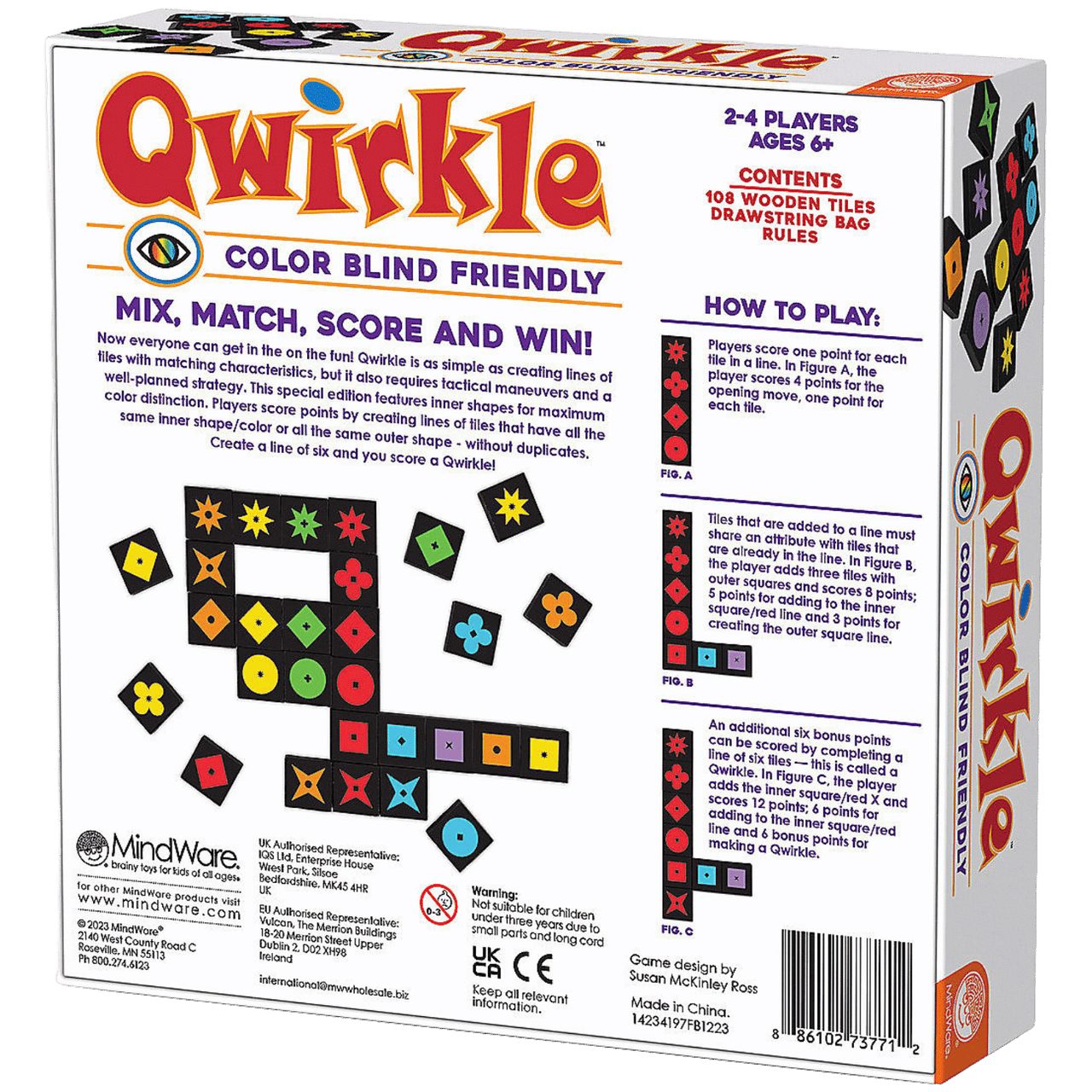 Qwirkle (Color Blind Friendly Edition) - Game Nerdz