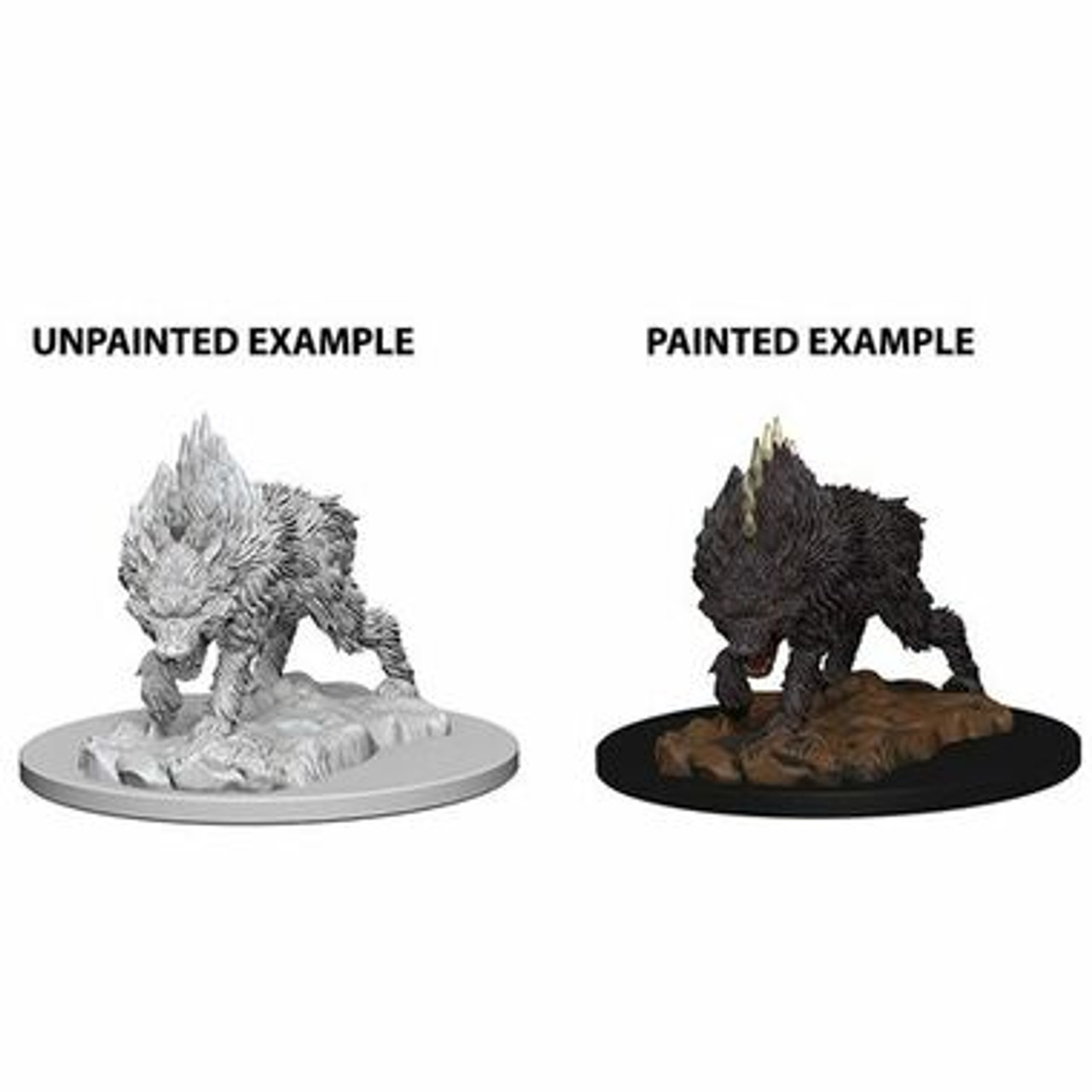 Pathfinder Battles Deep Cuts Unpainted Miniatures: Dire Wolf - Game Nerdz Pathfinder Battles Deep Cuts Unpainted Miniatures: Dire Wolf - Game Nerdz