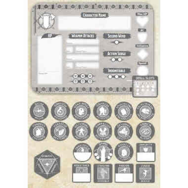 Dungeons & Dragons: Token Set - Fighter - Game Nerdz