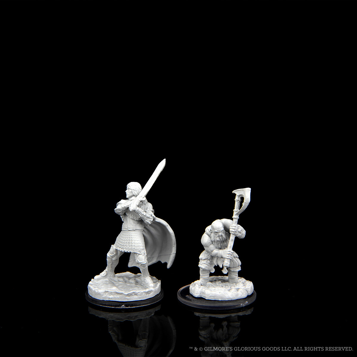 Critical Role Unpainted Miniatures: Westruun Militia Swordsman ...