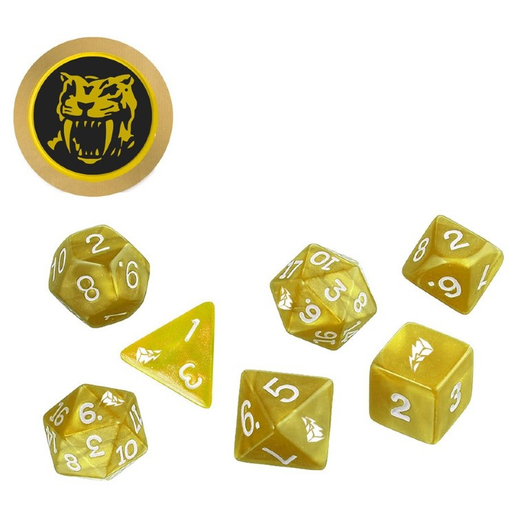 Power Rangers RPG: Yellow Dice Set (7) - Game Nerdz