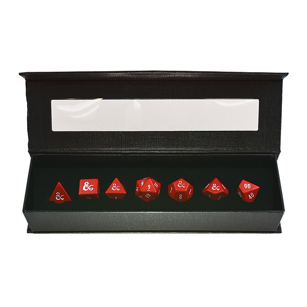 Ultra Pro Dice: Dungeons & Dragons - Heavy Metal RPG Set - Red & White ...