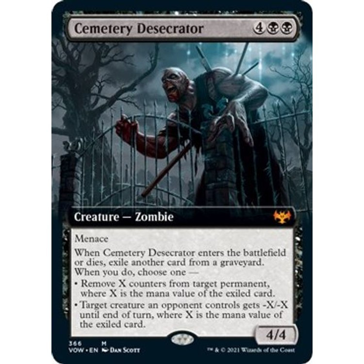 Cemetery Desecrator: Mythic #366 - Innistrad: Crimson Vow (Extended Art ...