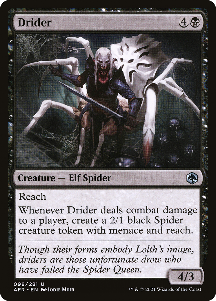 Drider (AFR-098) - Adventures in the Forgotten Realms Foil - Game Nerdz