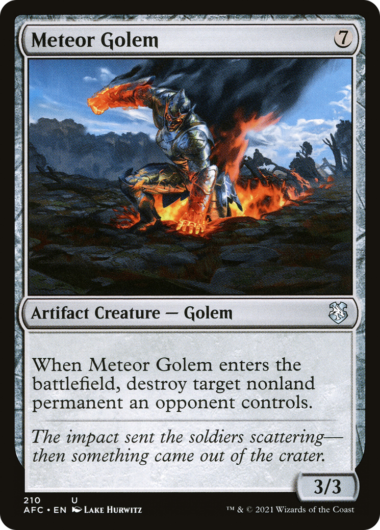 Meteor Golem (AFC-210) - Forgotten Realms Commander - Game Nerdz