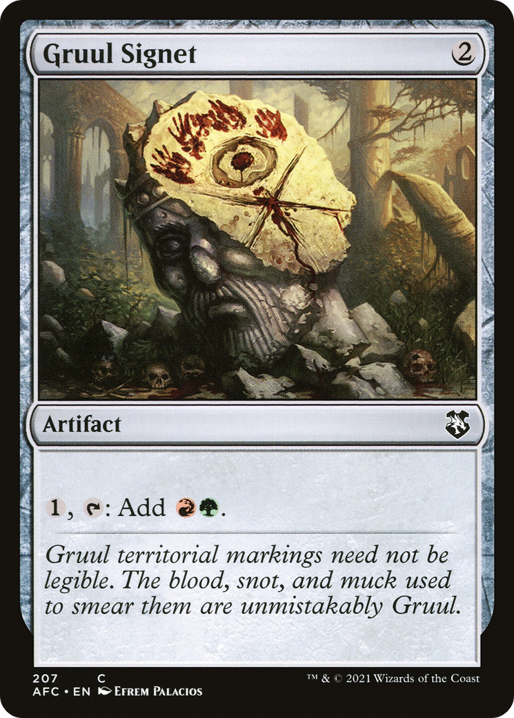 Gruul Signet (AFC-207) - Forgotten Realms Commander - Game Nerdz