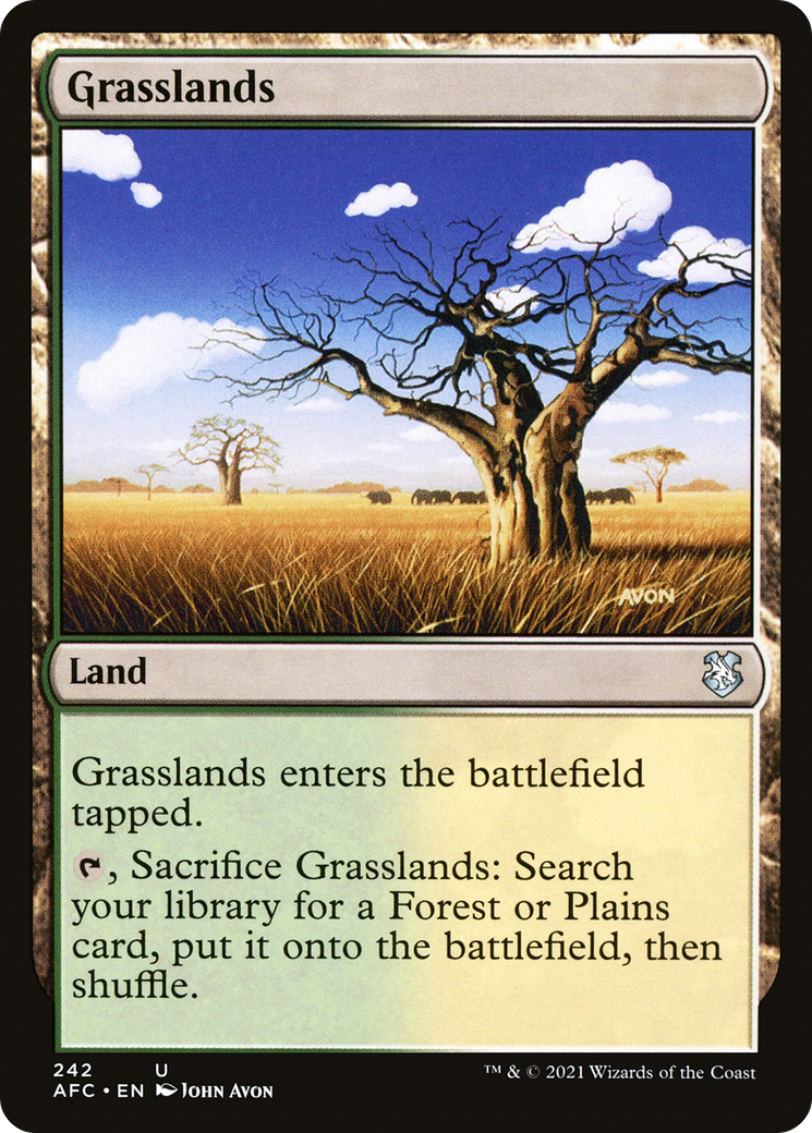 Grasslands (AFC-242) - Forgotten Realms Commander - Game Nerdz