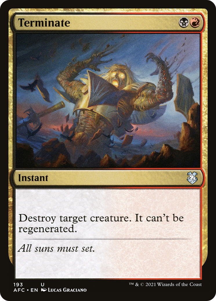 Terminate (AFC-193) - Forgotten Realms Commander - Game Nerdz