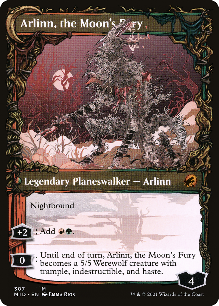 Arlinn, the Pack's Hope // Arlinn, the Moon's Fury (MID-307 ...