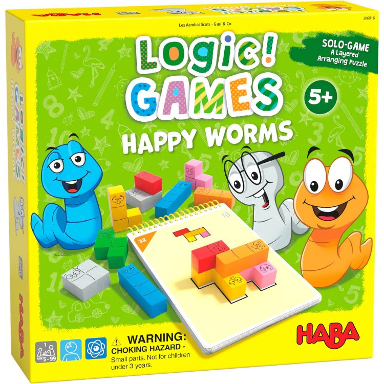 Logic! Games: Happy Worms - Game Nerdz