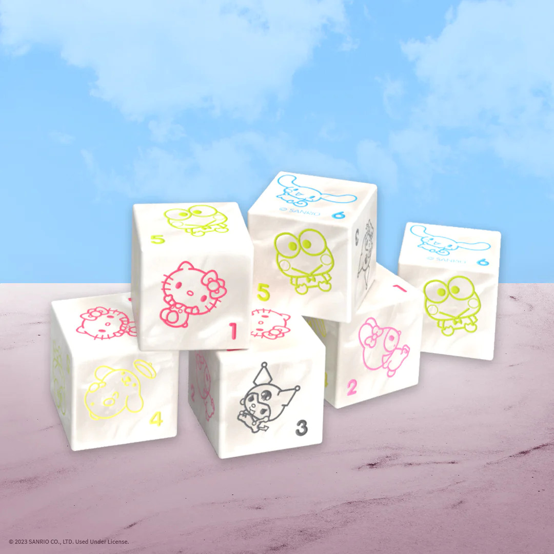 Hello Kitty & Friends: D6 Premium Dice Set (6ct) - Game Nerdz