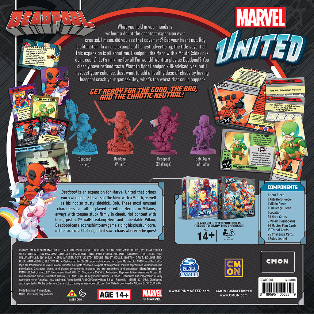 Marvel United: Deadpool Expansion (Retail Edition) - Game Nerdz