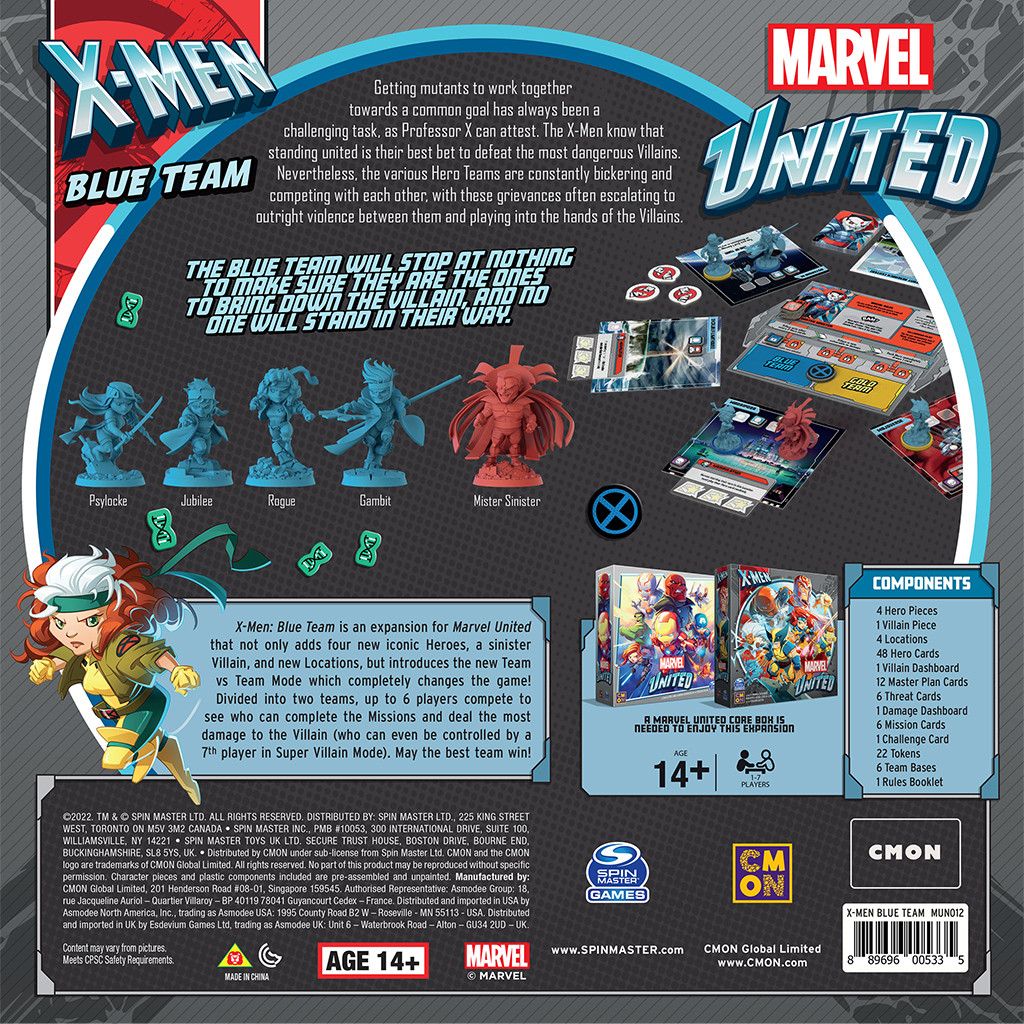 Marvel United: X-Men - Blue Team Expansion (Retail Edition) - Game Nerdz