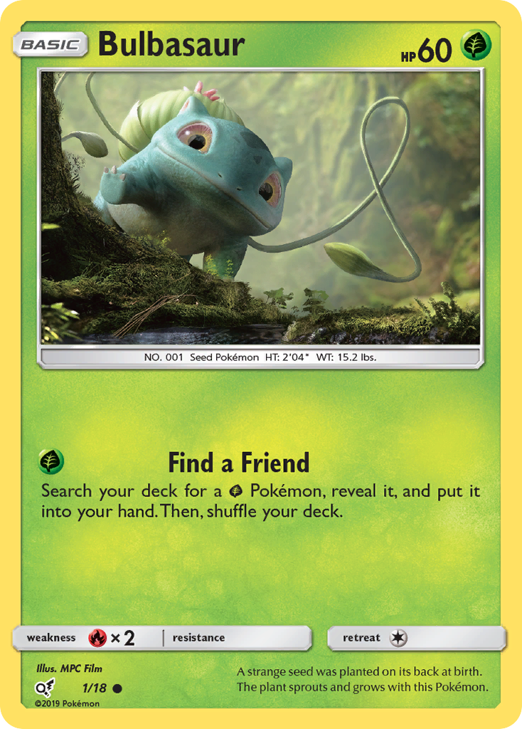 Bulbasaur 1/18 - Detective Pikachu Holofoil - Game Nerdz
