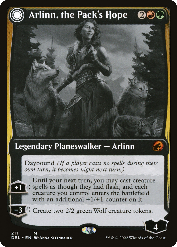 Arlinn, the Pack's Hope // Arlinn, the Moon's Fury (DBL-211 ...