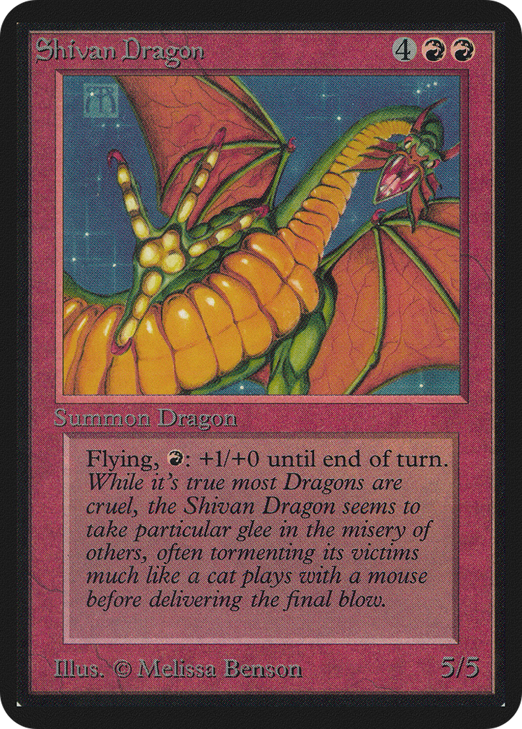 Shivan Dragon (LEA-174) - Limited Edition Alpha - Game Nerdz